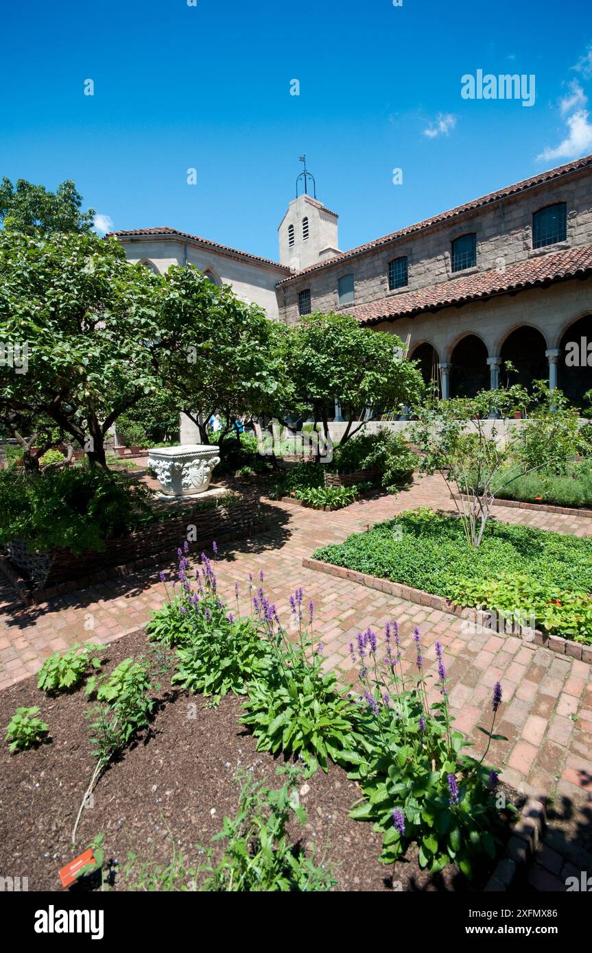 United States, New York City, Manhattan, Uptown, Cloisters Museum Stock ...