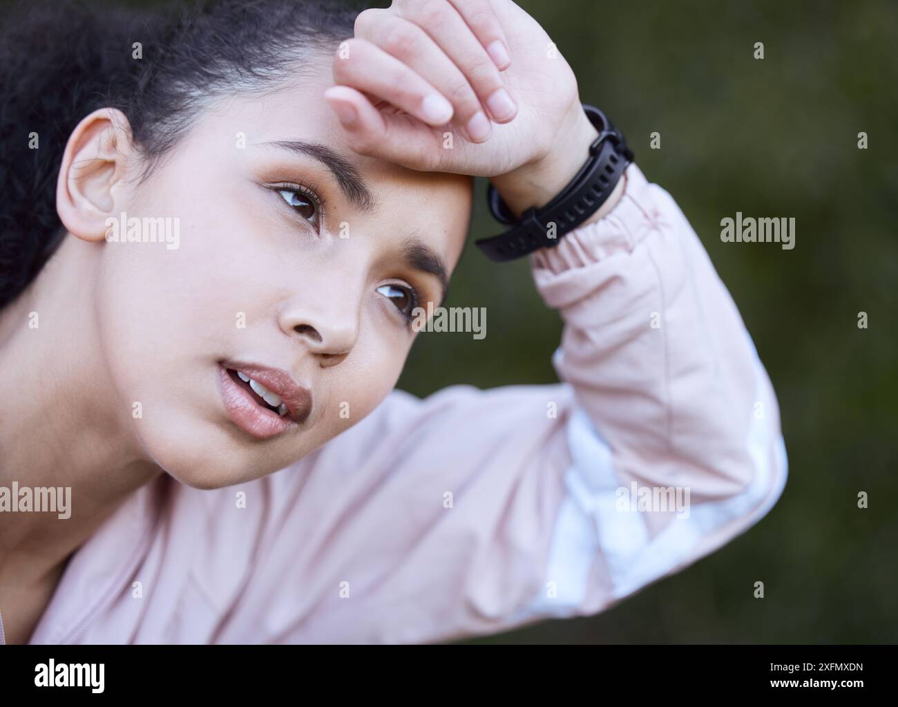 Athlete woman sweating face hi-res stock photography and images - Alamy