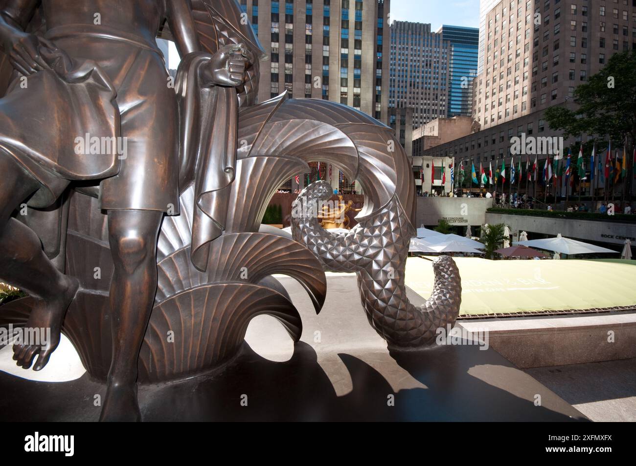 United States, New York City, Manhattan, Midtown, Rockfeller Center ...