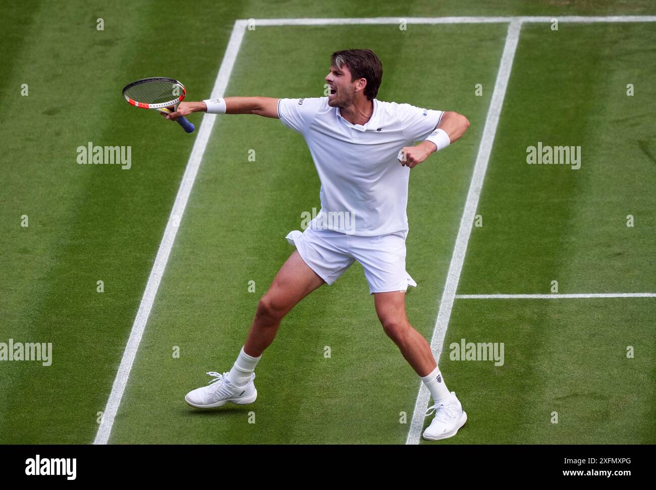 Cameron Norrie reacts during his match against Jack Draper (not ...