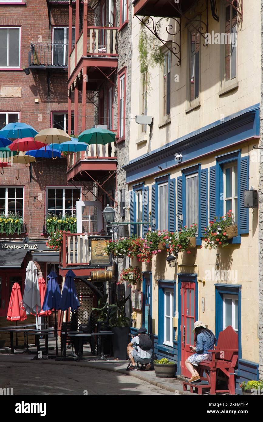 Canada, Quebec City, lower town, street scene Stock Photo - Alamy