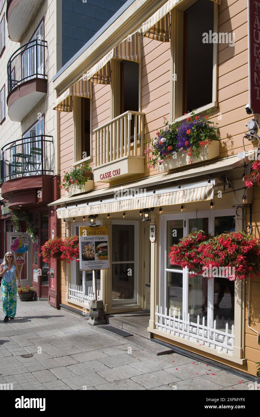 Canada, Quebec City, lower town, street scene Stock Photo - Alamy