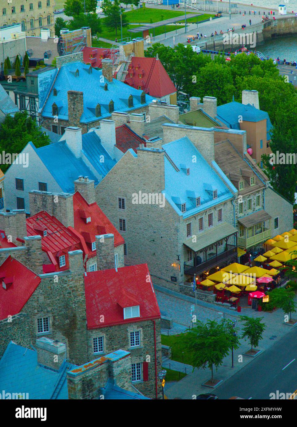 Town elevated view hi-res stock photography and images - Alamy
