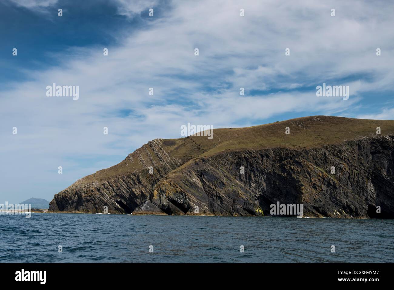 Cilan Headland, a headland of folded and tilted Cambrian and Ordovician ...