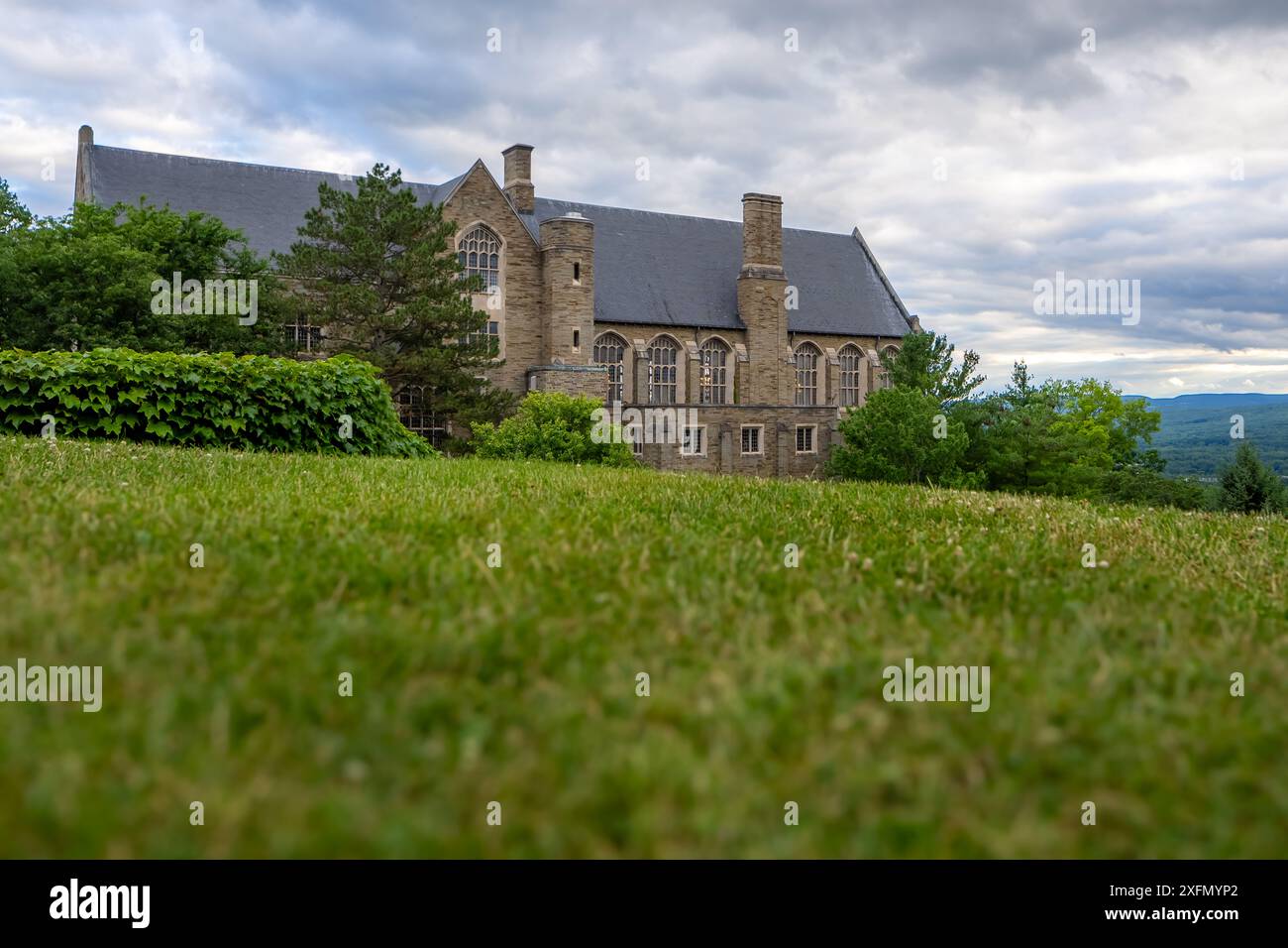 Ithaca, New York, US - June 30, 2024: Daytime photo of Willard Straight ...