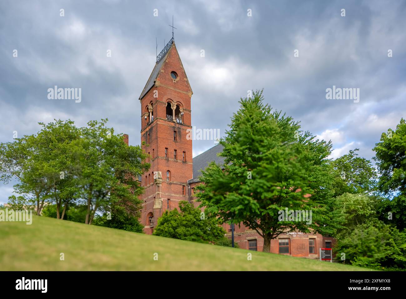 Ithaca, New York, US - June 30, 2024: Daytime photo of Barnes Hall ...