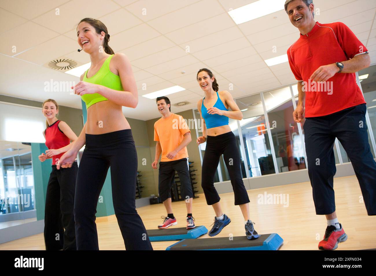 Female sports trainer microphone woman hi-res stock photography and ...