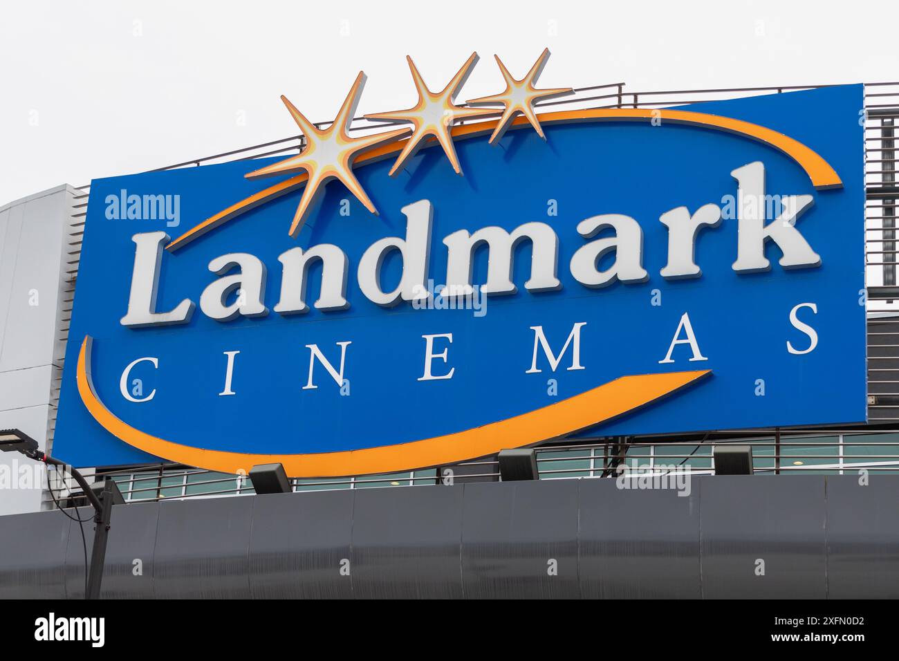 Kanata, Canada - June 2, 2024: Landmark Cinemas movie theatre entrance ...
