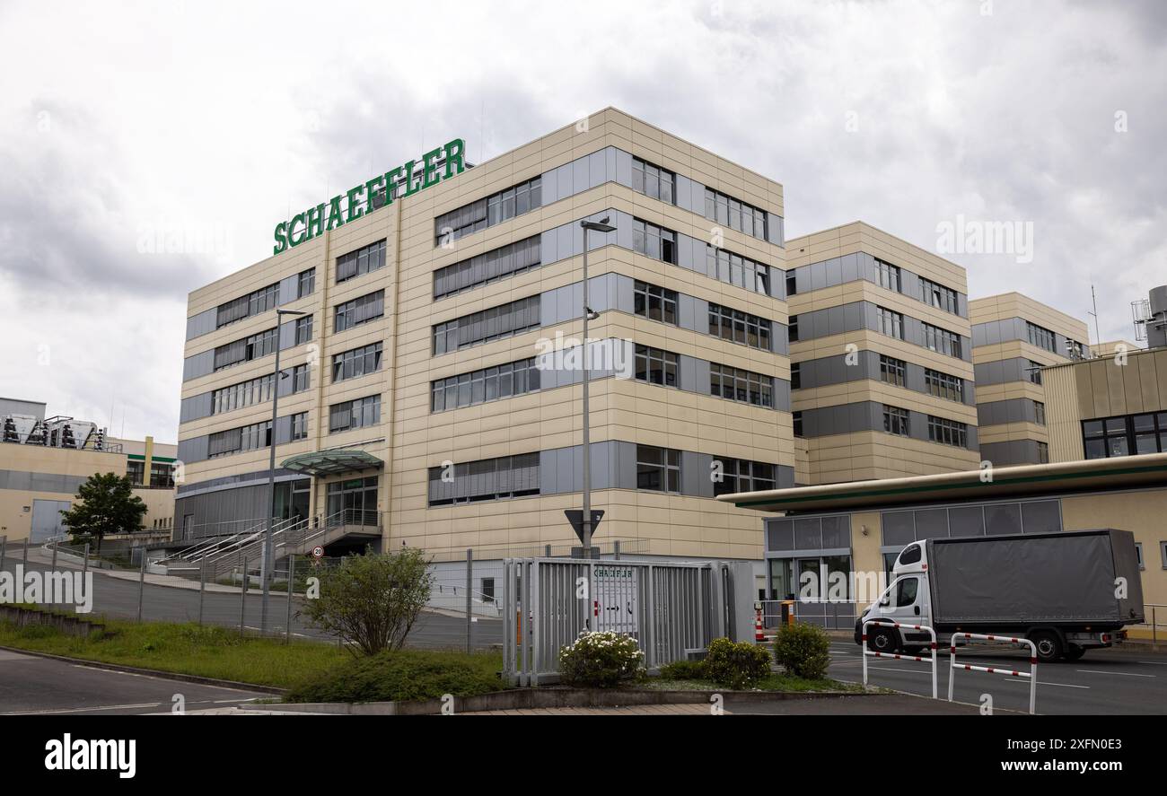 Herzogenaurach, Germany. 03rd July, 2024. The lettering "Schaeffler" on ...