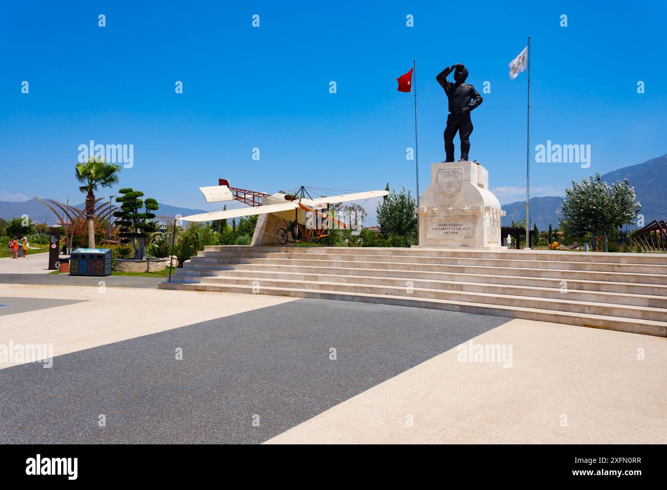 Fethiye, Turkey - July 15, 2022: Sehit Yuzbasi Tayyareci Fethi Bey ...