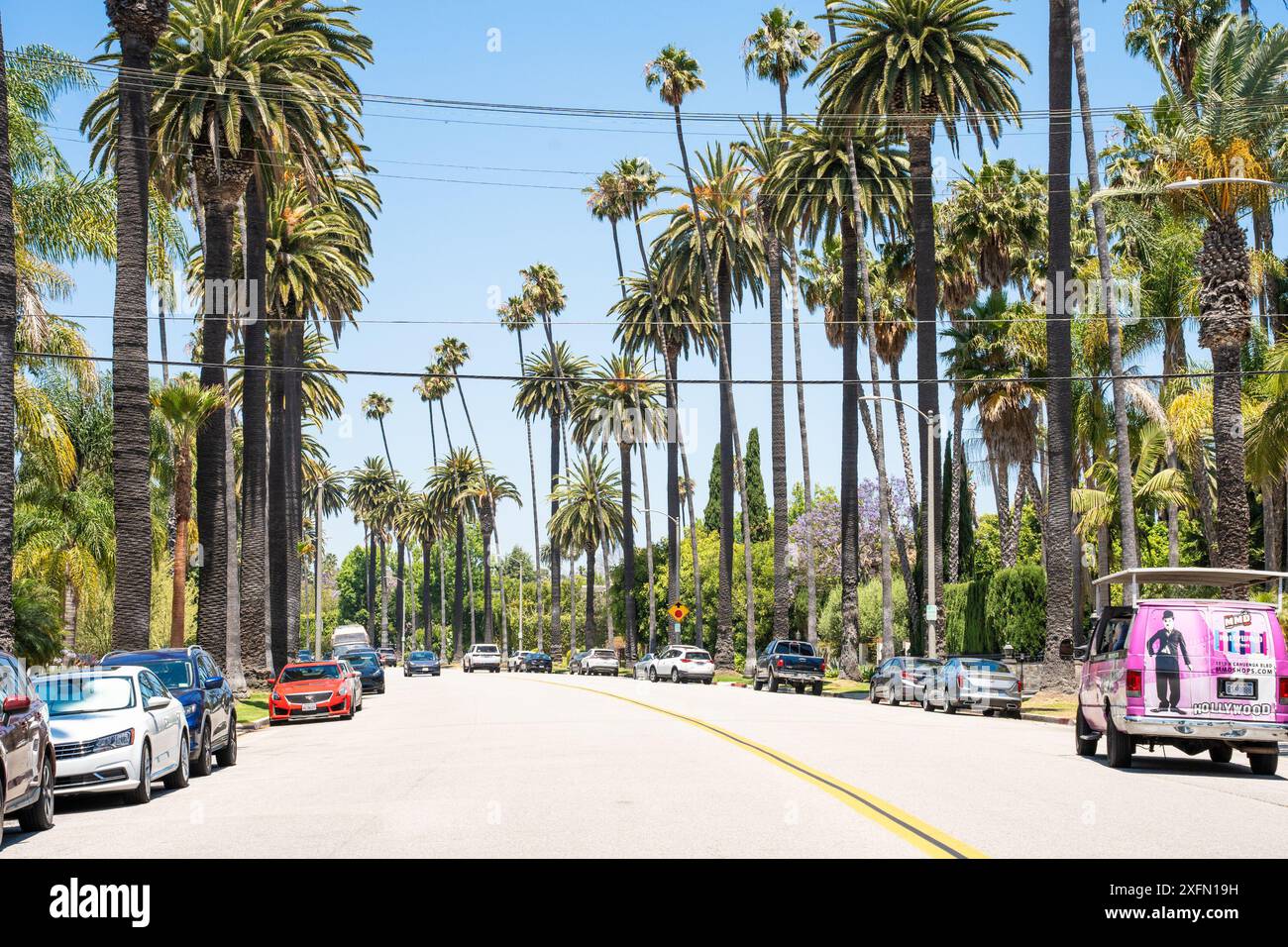 Beverly Hills, CA - June 29, 2024: Street scene along Beverly Hills ...
