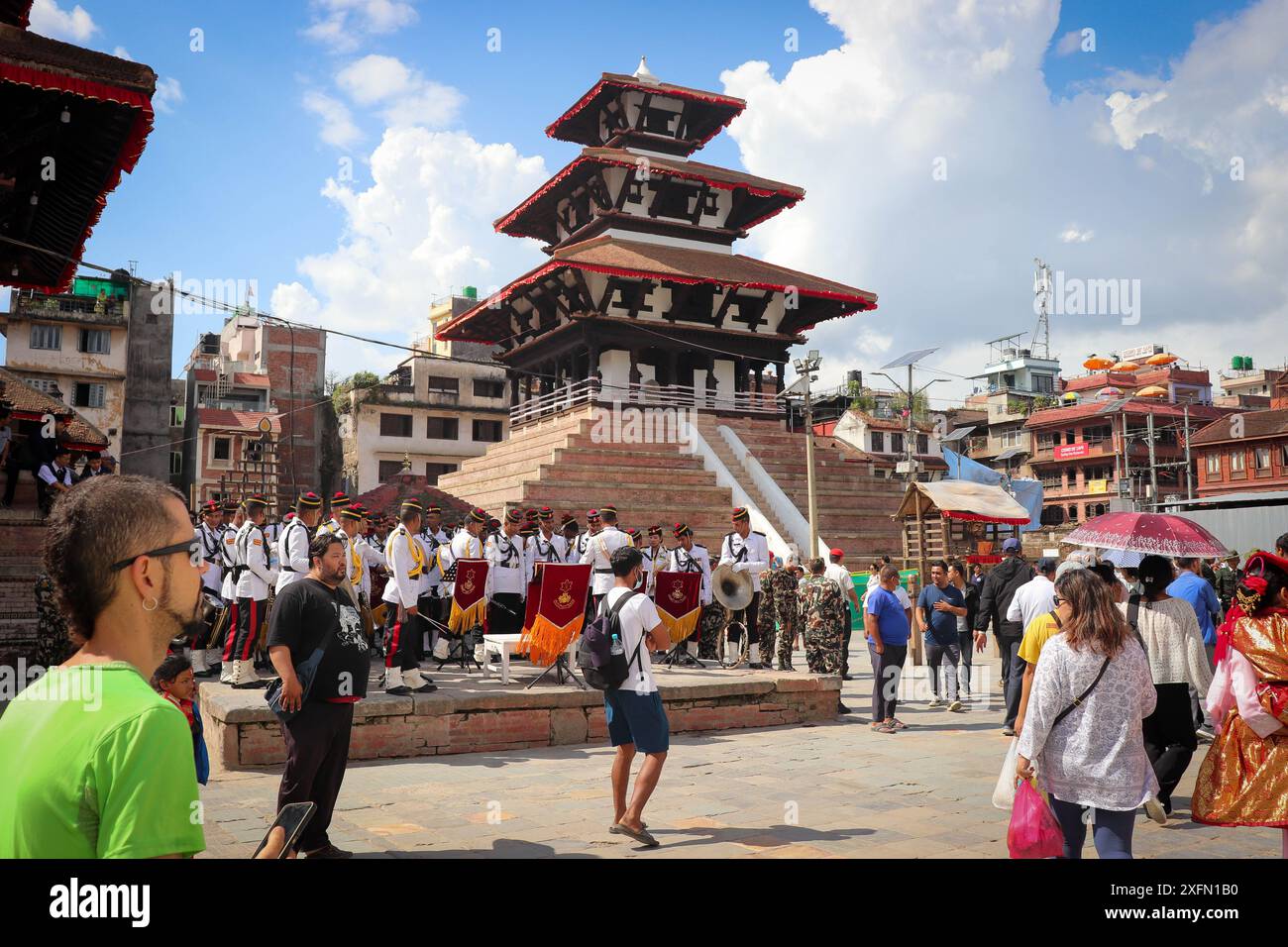 A view of Basantapur Durbar Square, Kathmandu, Nepal Stock Photo - Alamy
