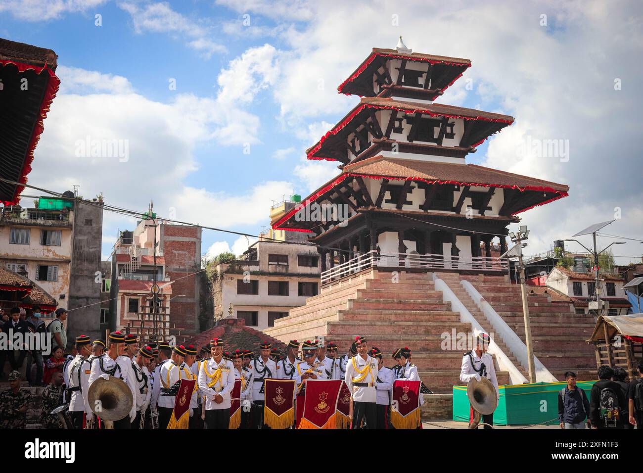 A view of Basantapur Durbar Square, Kathmandu, Nepal Stock Photo - Alamy