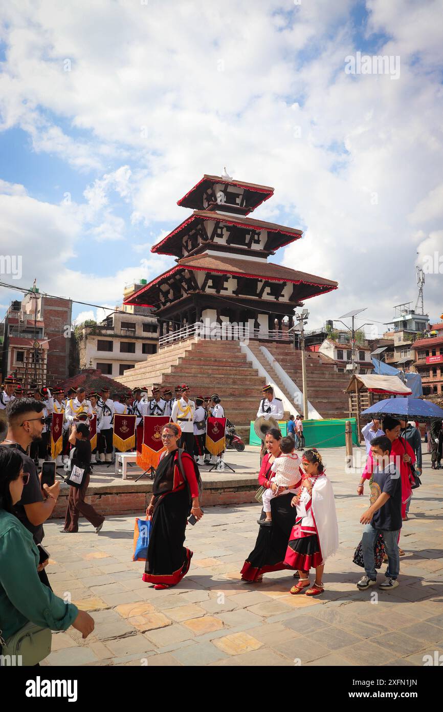 A view of Basantapur Durbar Square, Kathmandu, Nepal Stock Photo - Alamy