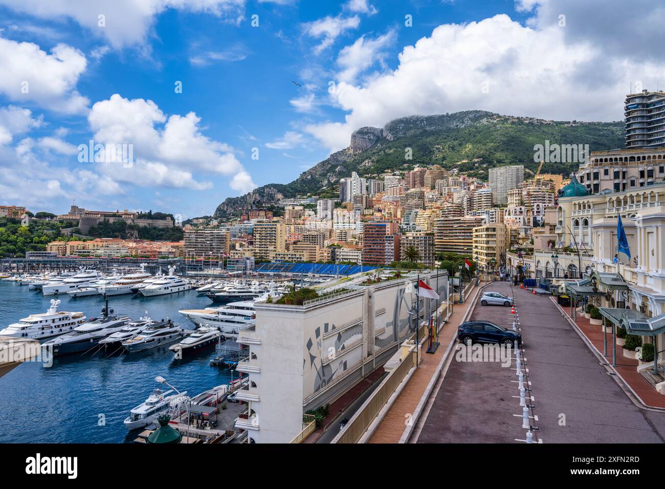 View along Avenue d'Ostende, part of the Monaco Grand Prix Formula 1 ...