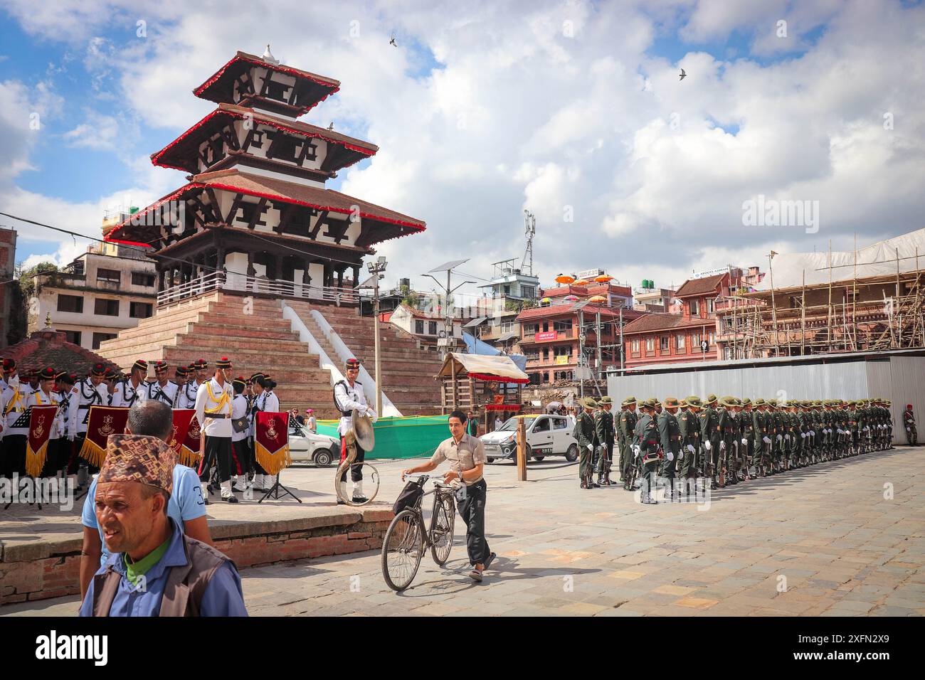 A view of Basantapur Durbar Square, Kathmandu, Nepal Stock Photo - Alamy