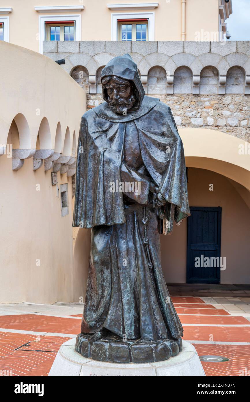 Statue of François Grimaldi on Place du Palais, Monaco-Ville, Le Rocher ...