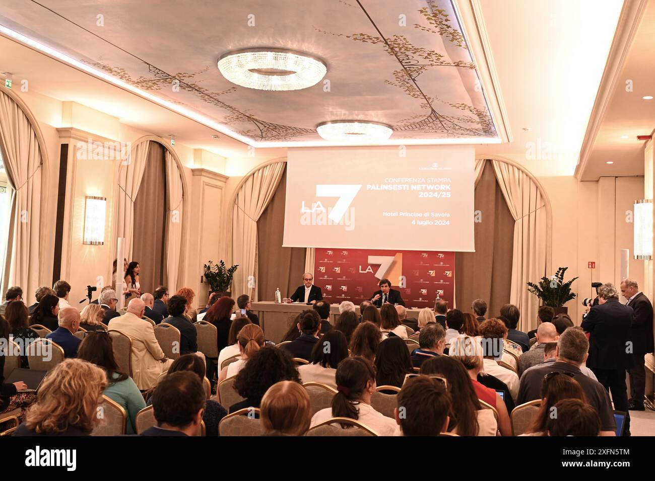 Milan, Italy La7 presentation of program schedules for the 2024/25 ...