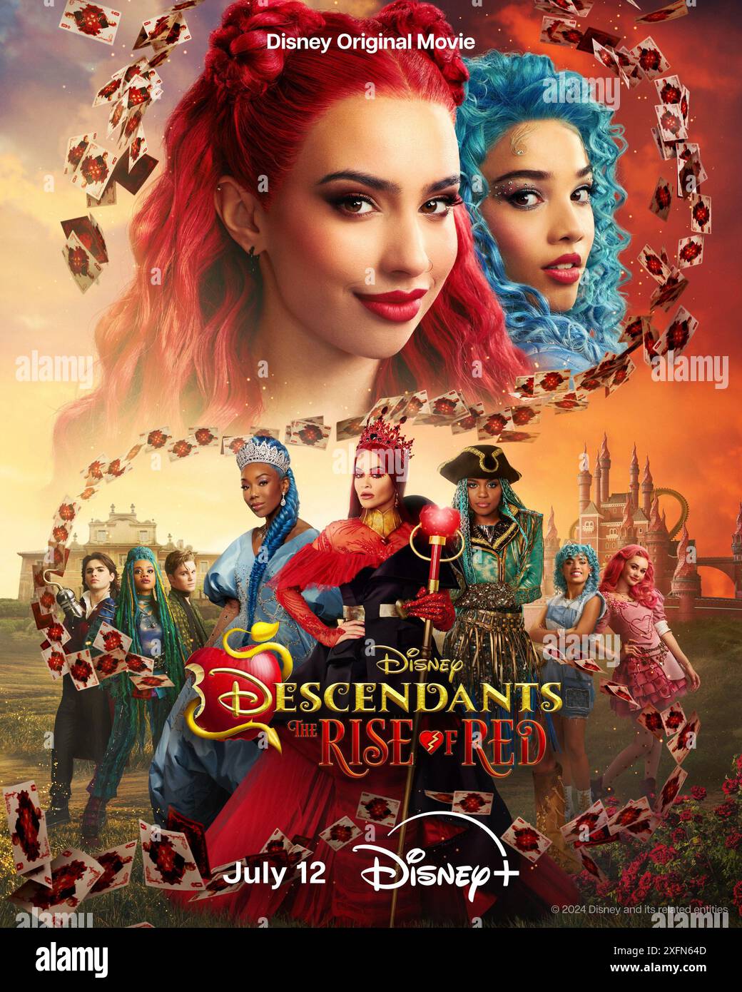 Descendants the rise of red film poster hi-res stock photography and images - Alamy
