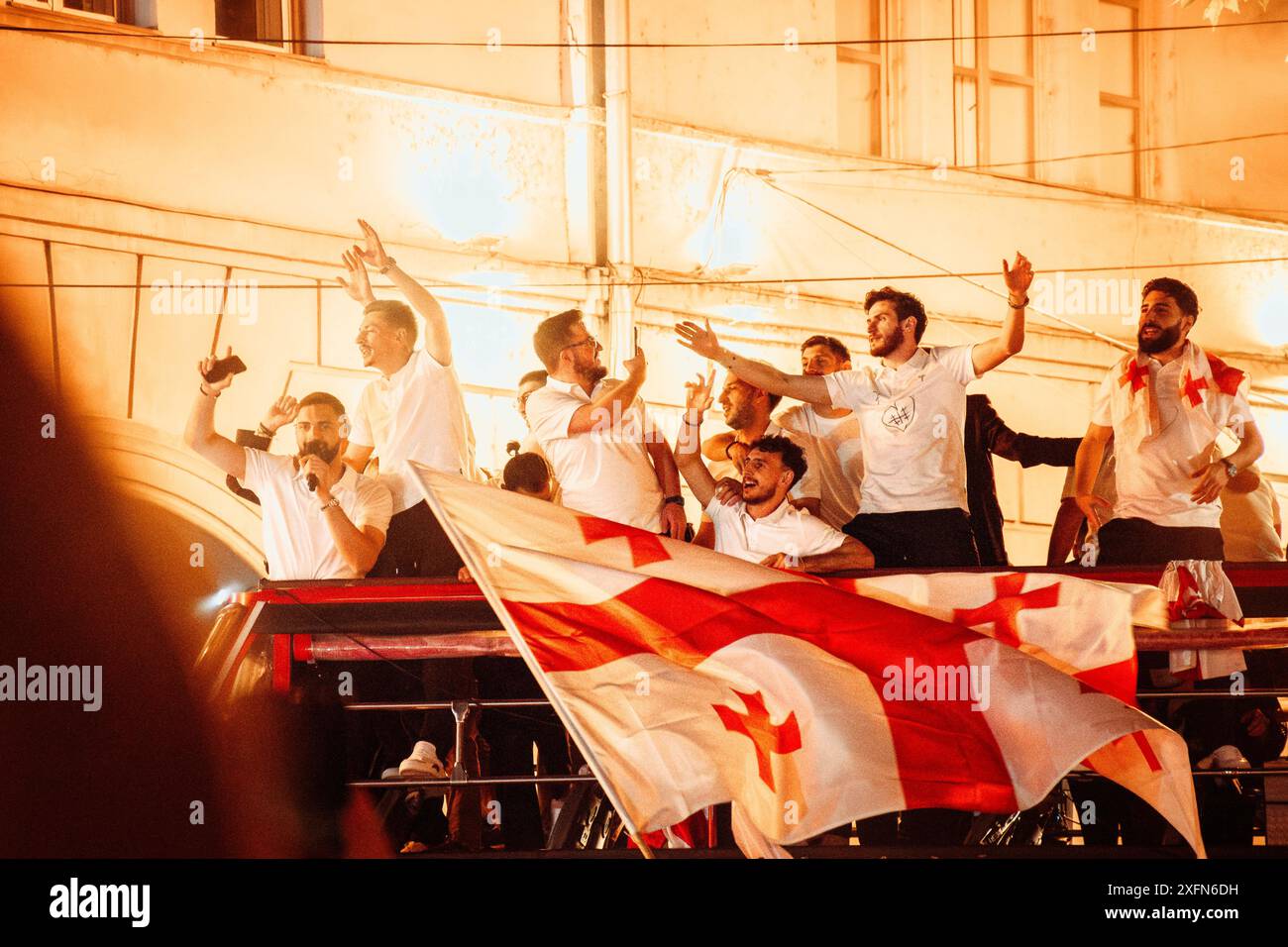 Tbilisi, Georgia - 2nd july, 2024: Georgian national football team ...