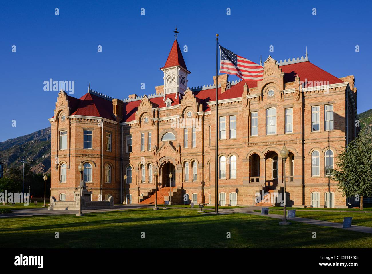 Provo, UT, USA - June 10, 2024; Provo City Library at Acadamy Square ...