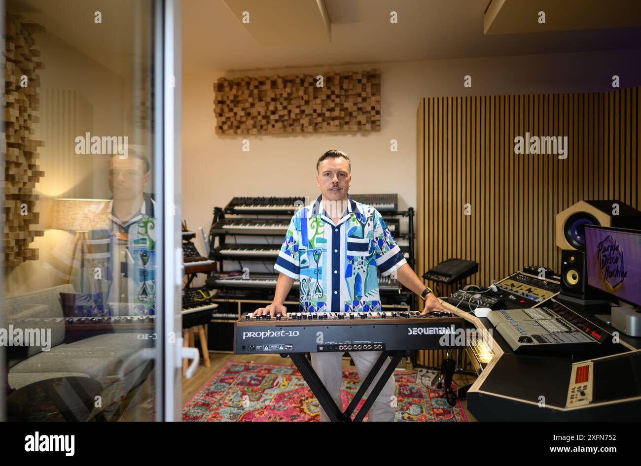 PRODUCTION - 01 July 2024, Saxony, Dresden: Tino Piontek, DJ Purple ...