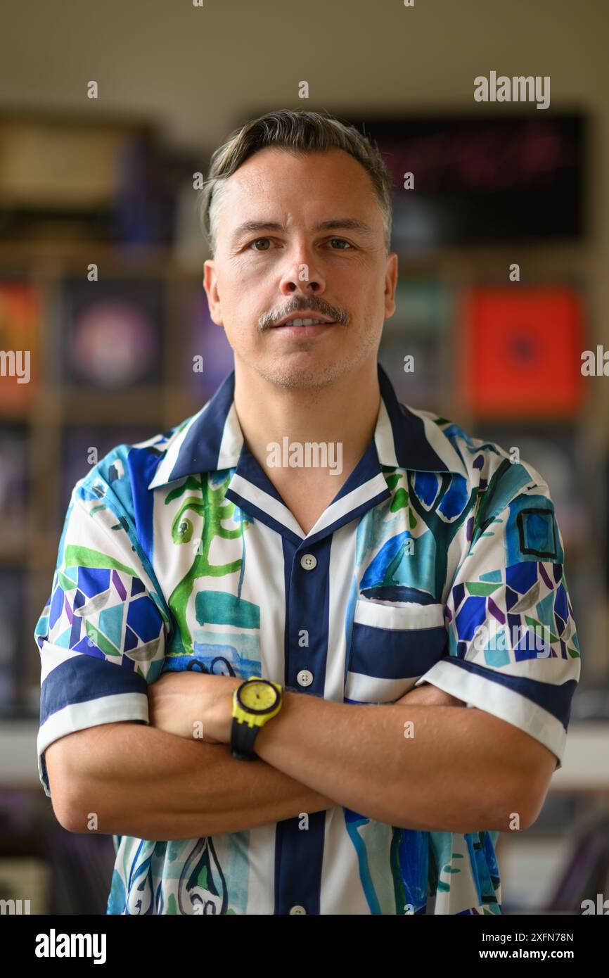 PRODUCTION - 01 July 2024, Saxony, Dresden: Tino Piontek, DJ Purple ...