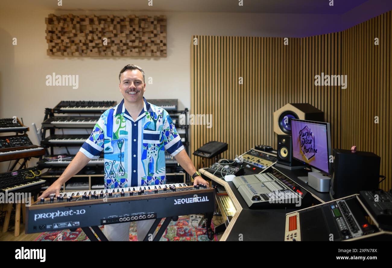 PRODUCTION - 01 July 2024, Saxony, Dresden: Tino Piontek, DJ Purple ...