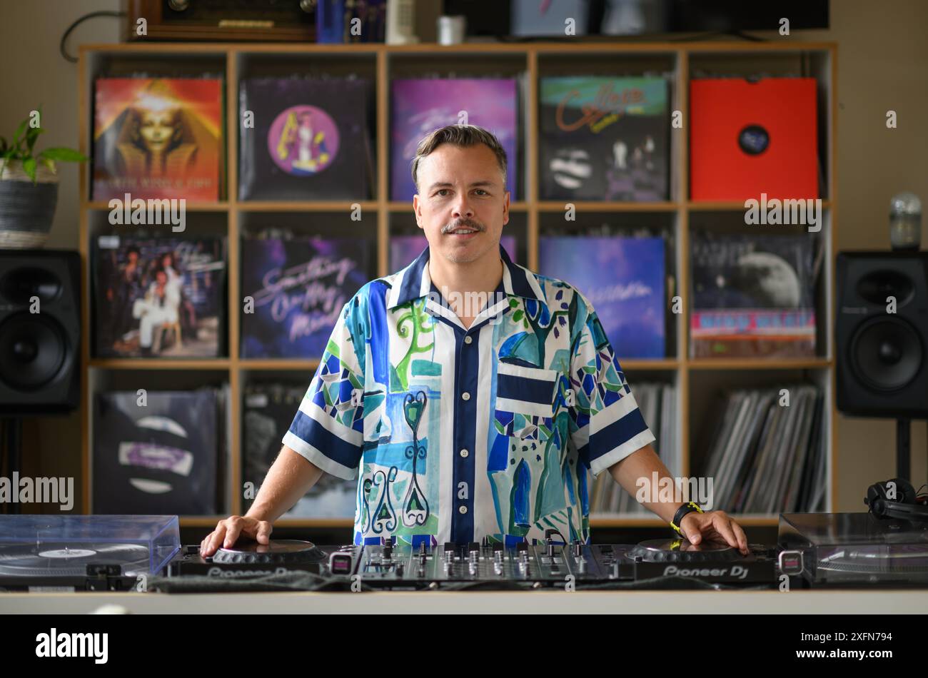 PRODUCTION - 01 July 2024, Saxony, Dresden: Tino Piontek, DJ Purple ...