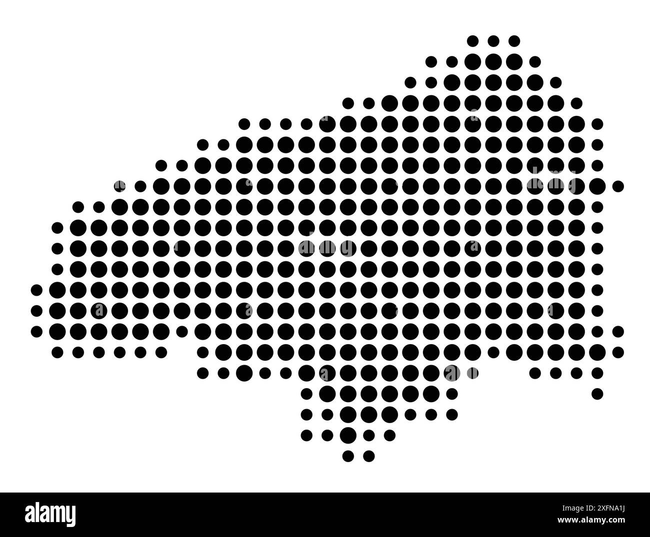 Symbol Map of the Département Seine-Maritime (France) showing the state ...