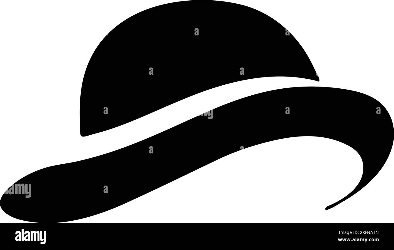 Set of Base ball cap vector icons. Black Baseball hat icons vector on ...