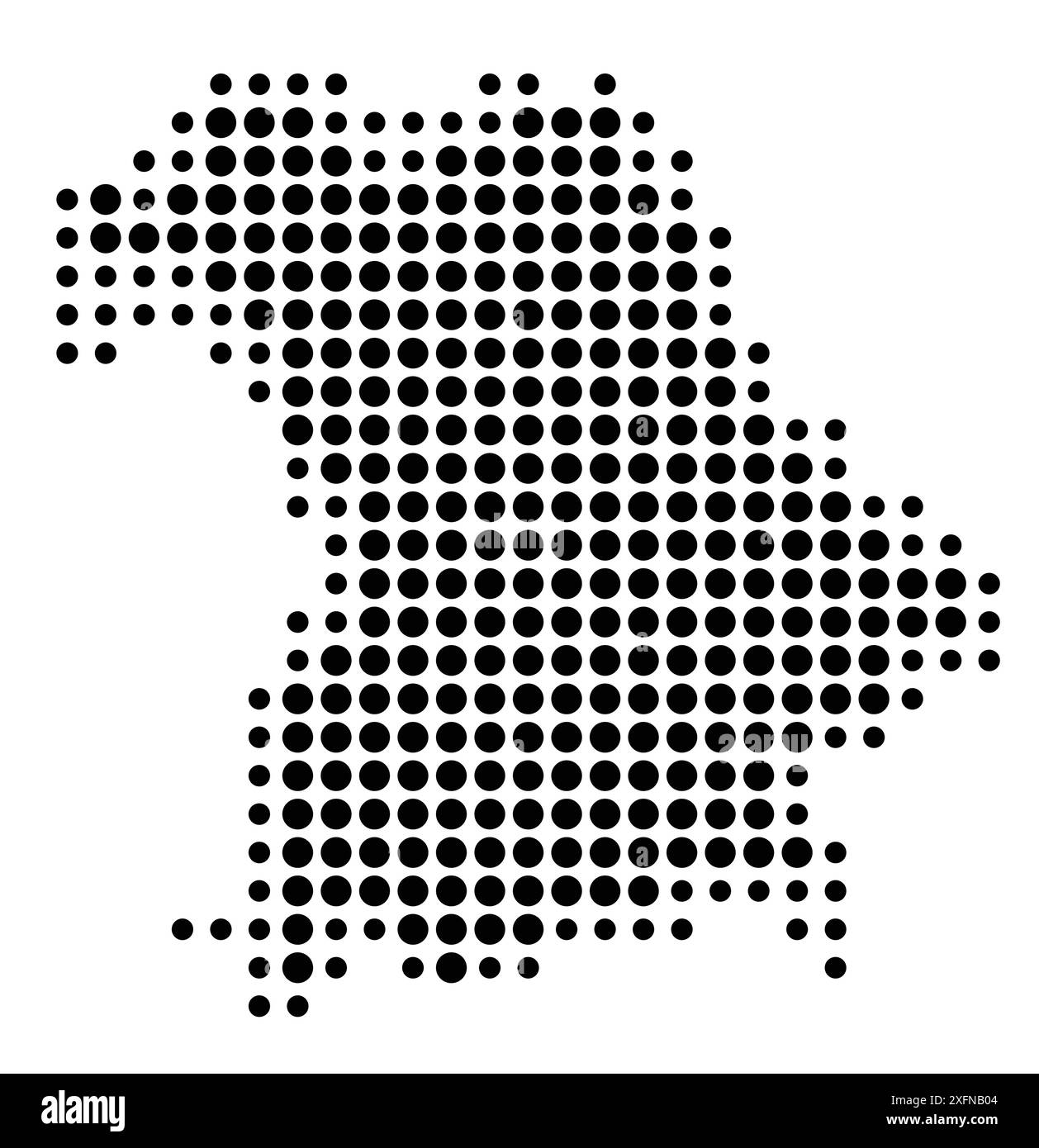 Bayern vector outline map hi-res stock photography and images - Alamy