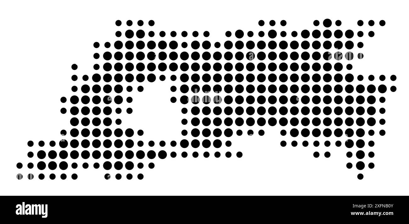Symbol Map of the Province Flemish Brabant (Belgium) showing the state ...