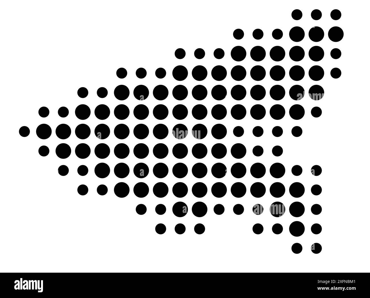 Symbol Map of the Kanton Basel-Stadt (Switzerland) showing the state ...