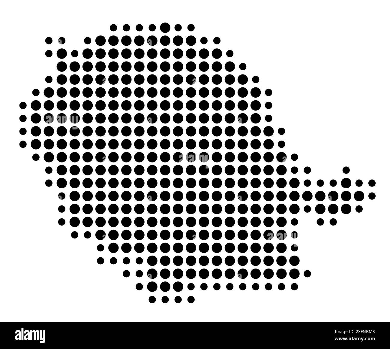 Symbol Map of the Département Tarn (France) showing the state/province ...