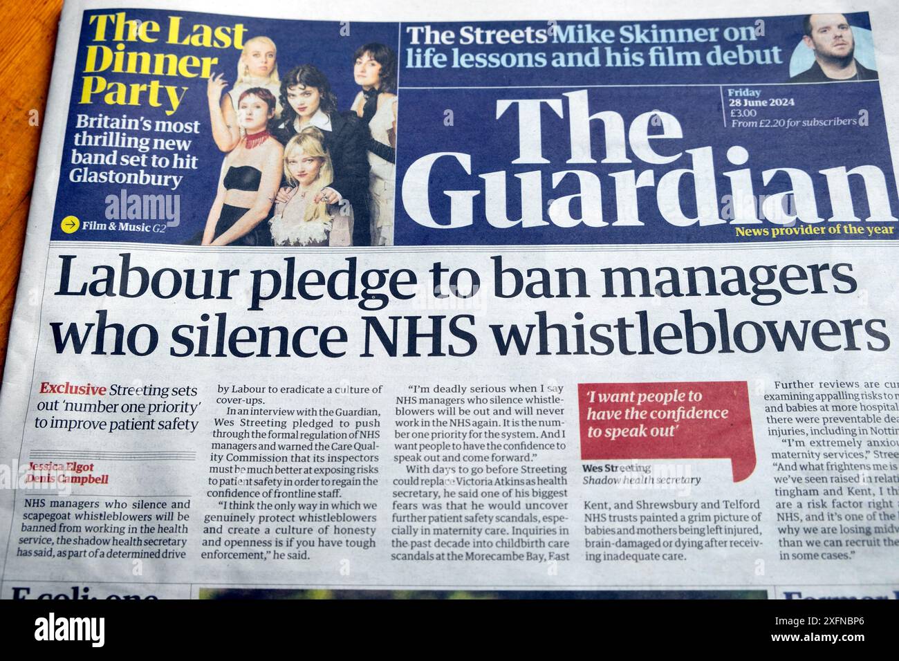 'Labour pledge to ban managers who silence NHS whistleblowers' Guardian ...