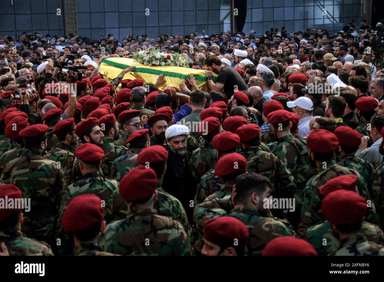 July 4, 2024, Beirut, Beirut, Lebanon: Son of pro-Iranian Hezbollah top ...
