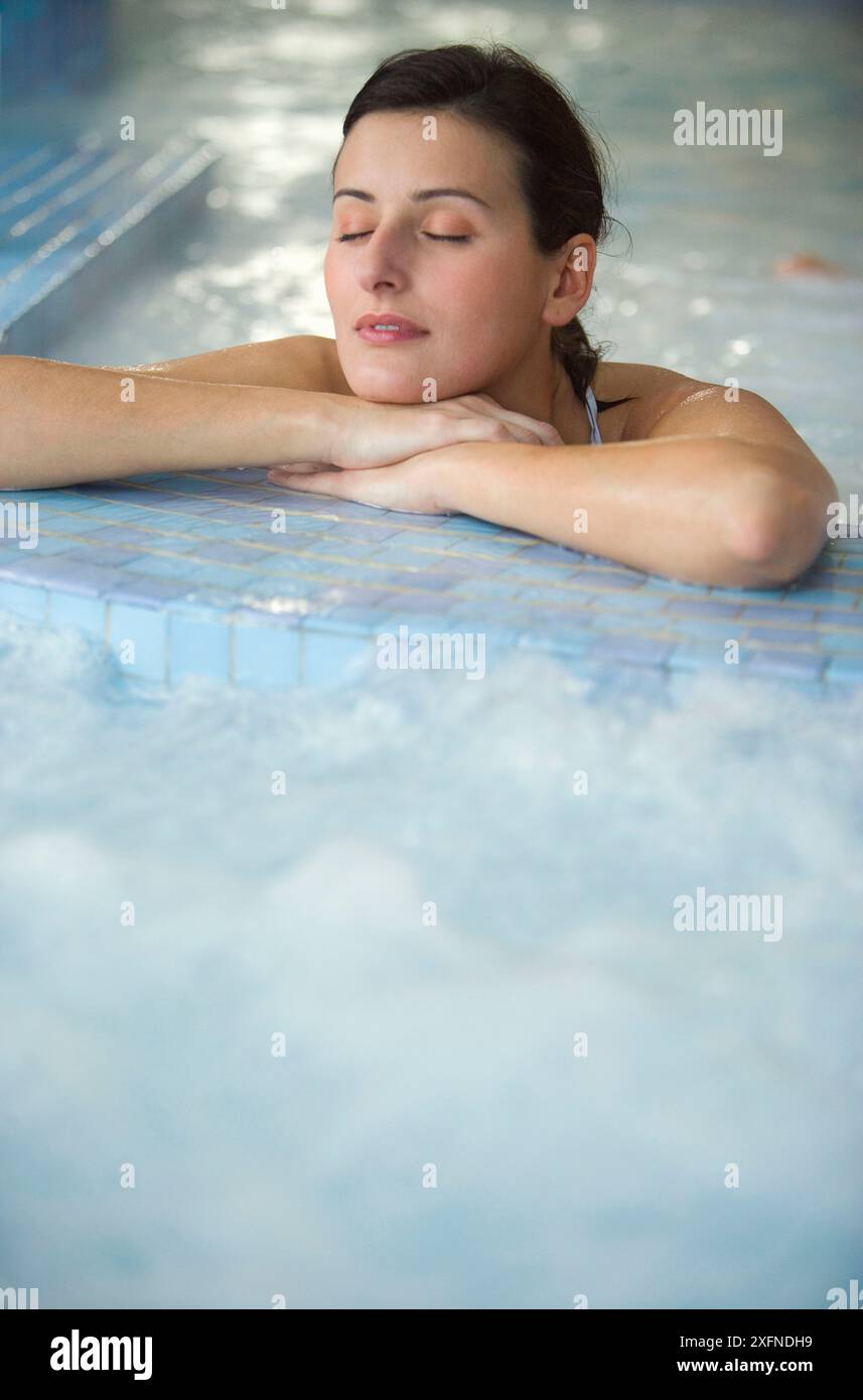 Therapeutic seawater pool (33ºC) with hydrojet, underwater massage jets ...