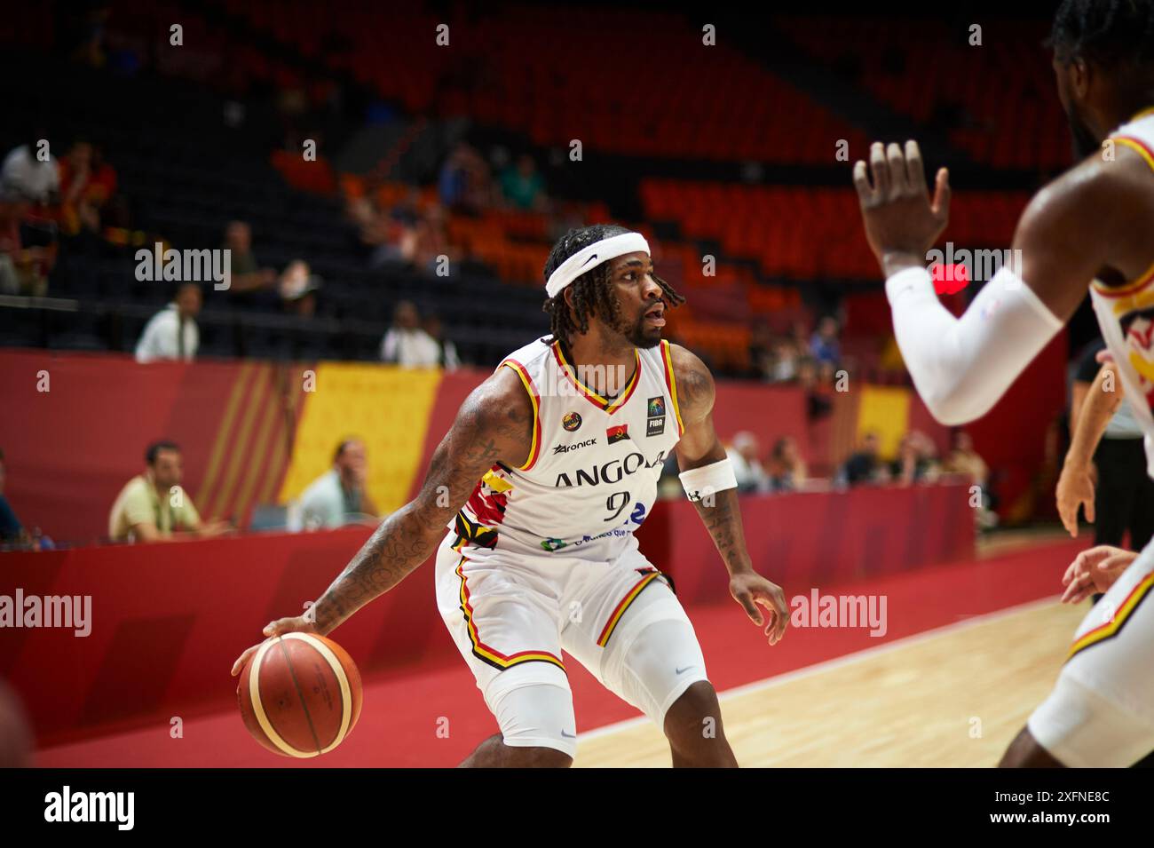 Selton Miguel from Angola team seen in action during the game between ...