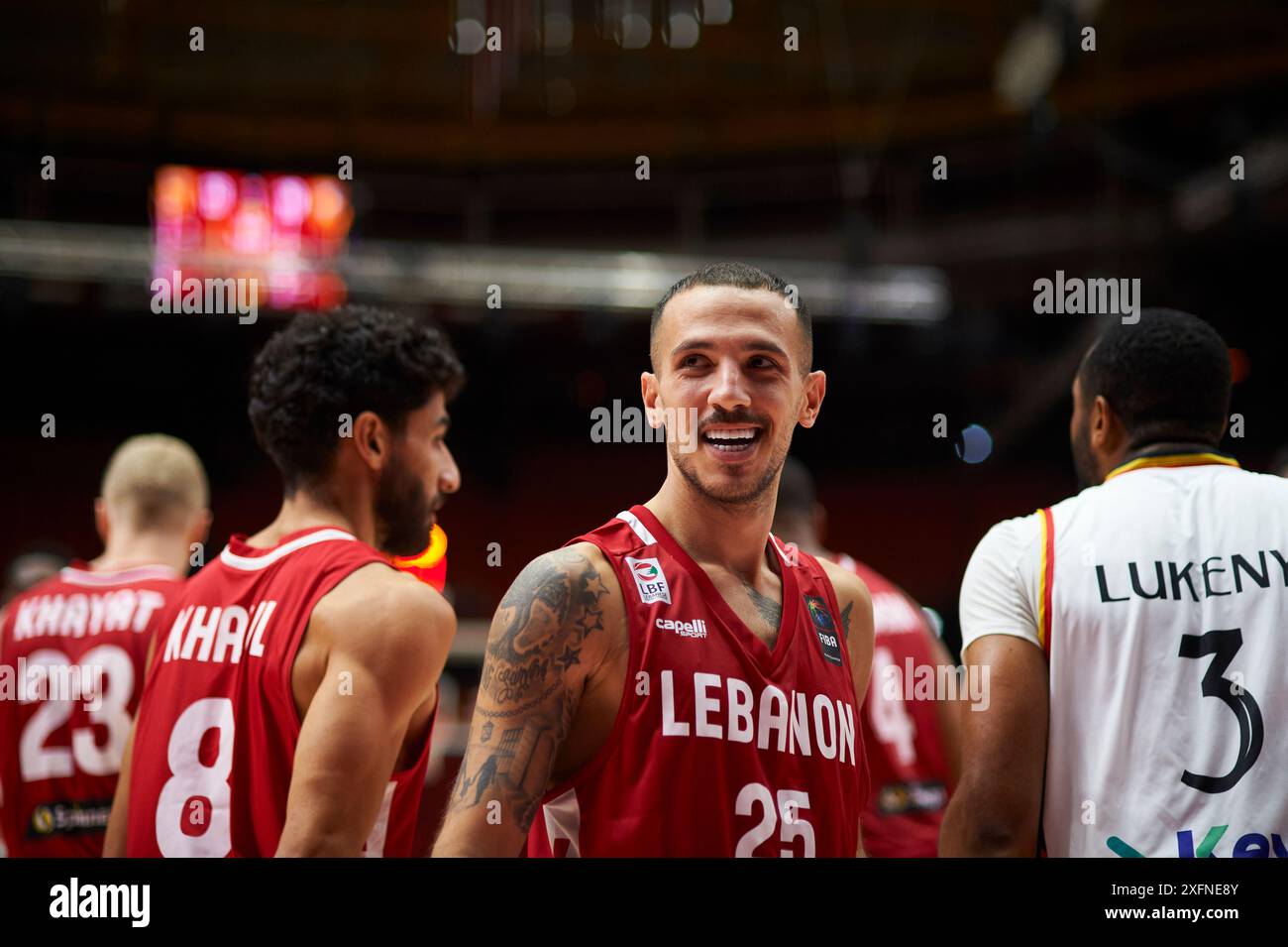Ali Mezher from Lebanon team seen in action during the game between ...