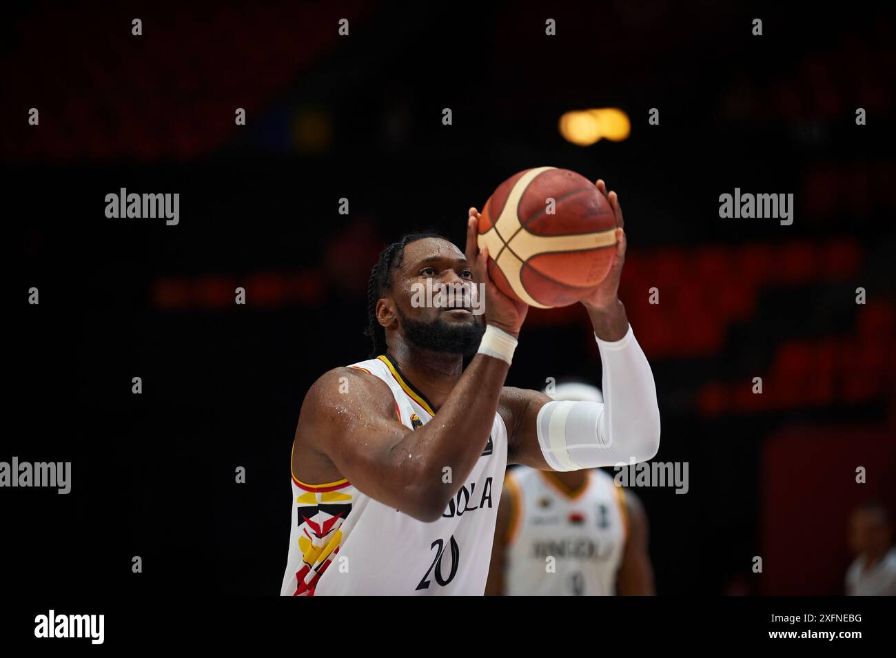 Bruno Fernando from Angola team seen in action during the game between ...