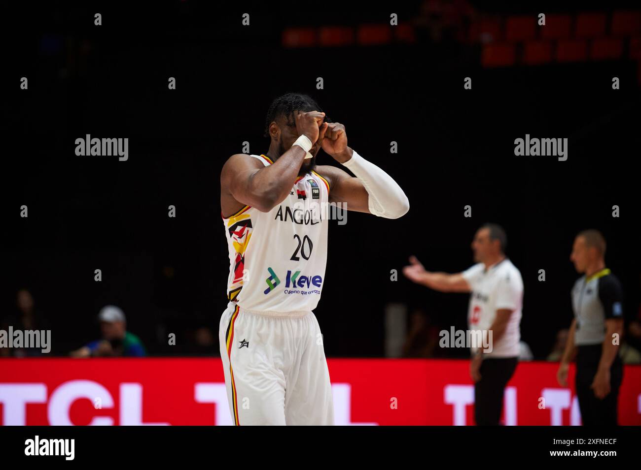 Bruno Fernando from Angola team seen in action during the game between ...