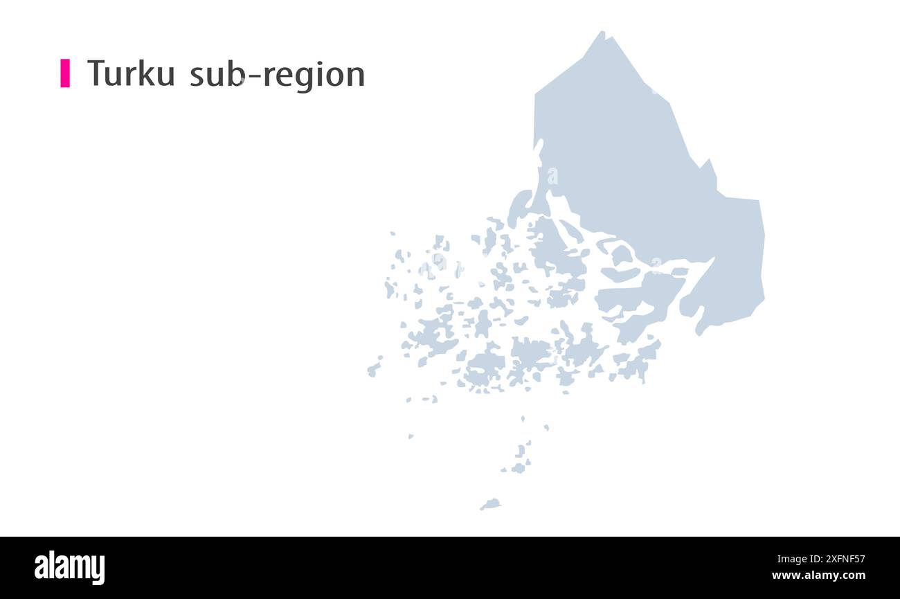 Turku sub region Map vector1, Finland Map, Region of Finland, with ...