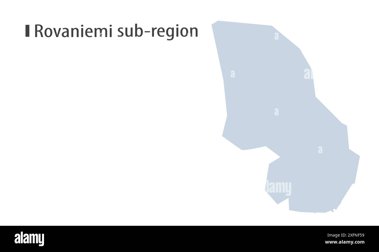 Rovaniemi sub region Map vector1, Finland Map, Region of Finland, with ...