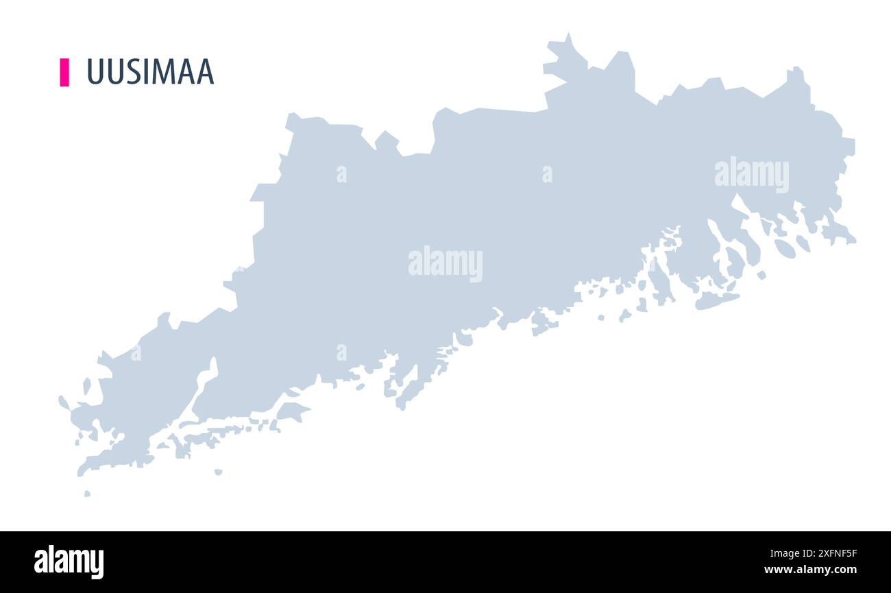 Uusimaa Map vector1, Finland Map, Region of Finland, with white bg ...