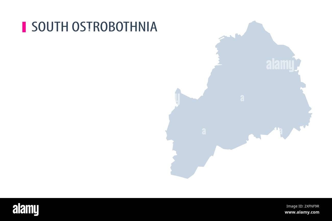 South Ostrobothnia Map vector1, Finland Map, Region of Finland, with ...