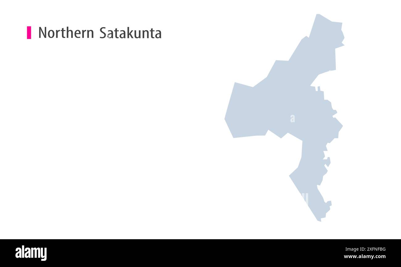 Northern Satakunta Map vector1, Finland Map, Region of Finland, with ...