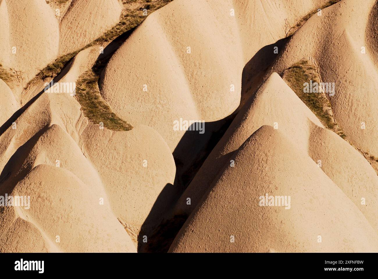 Landscape modified by the erosion process. Goreme National Park and the ...
