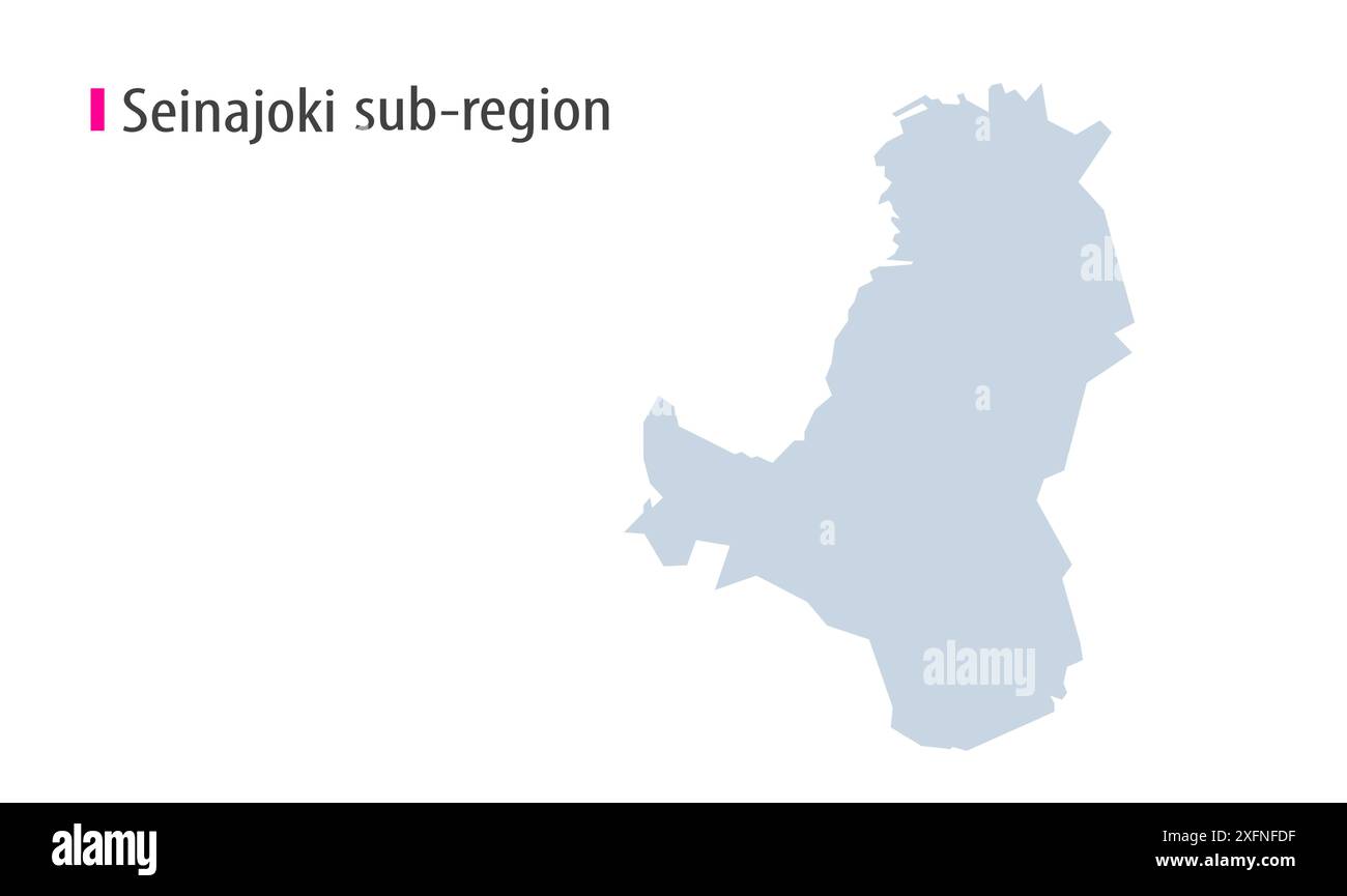 Seinajoki sub region Map vector1, Finland Map, Region of Finland, with ...