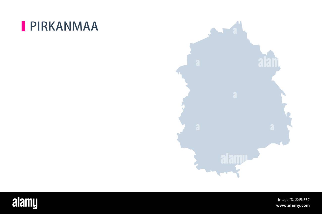 Pirkanmaa Map vector1, Finland Map, Region of Finland, with white bg ...